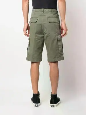 Carhartt Work In Progress Logo-patch Cargo Shorts - Green