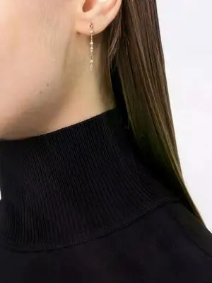 SUZANNE KALAN 18kt Yellow Thin Dangle Drop Earrings