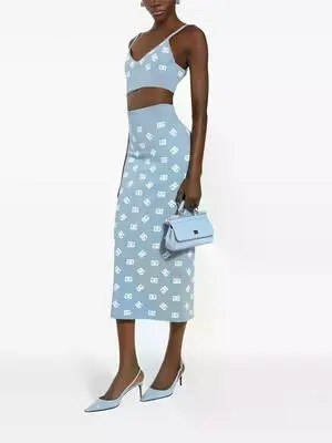 Dolce & Gabbana Logo-print Straight Skirt