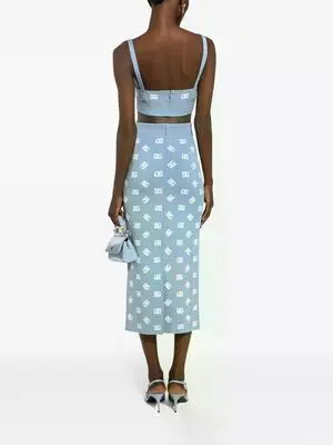 Dolce & Gabbana Logo-print Straight Skirt