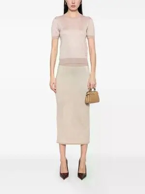 Fendi Midi Skirt - Neutrals