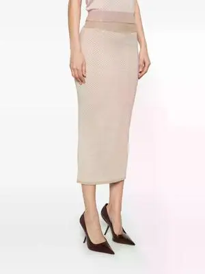 Fendi Midi Skirt - Neutrals