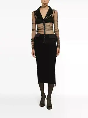 Dolce & Gabbana Tulle Panel Blazer