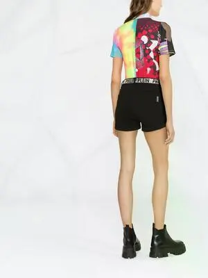 Philipp Plein Logo-embellished Denim Shorts