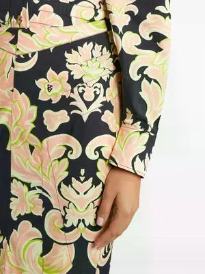 Etro Abstract-print Cotton Midi Skirt