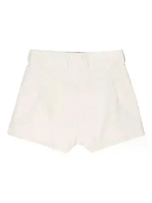 PATOU Logo-engraved Medallion Cotton Shorts