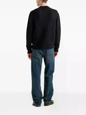 Prada Crew Neck Cashmere Blend Sweater