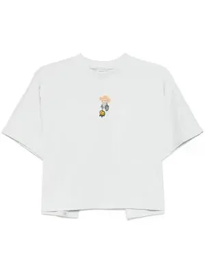 MUSIUM DIV. Bead-embellished T-shirt - Blue