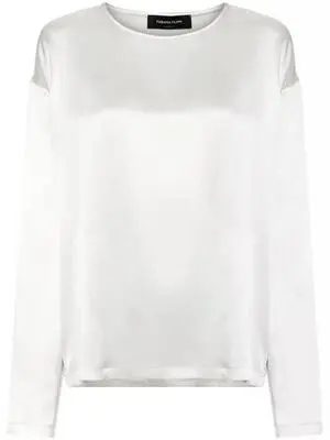 Fabiana Filippi Round Neck Blouses