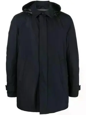 Herno Logo-print Hooded Raincoat