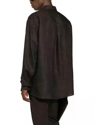 Dolce & Gabbana Flap-pocket Linen Shirt