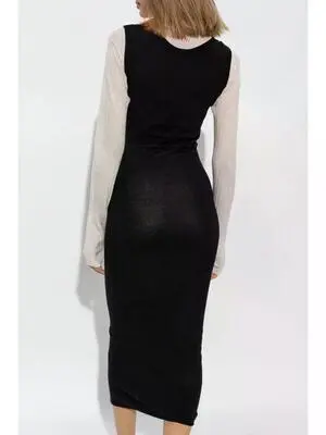 Marni Ribbed Knit Wool Dress