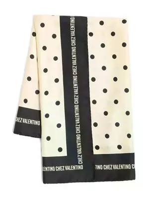 Valentino Garavani Chez Silk Scarf Neutrals
