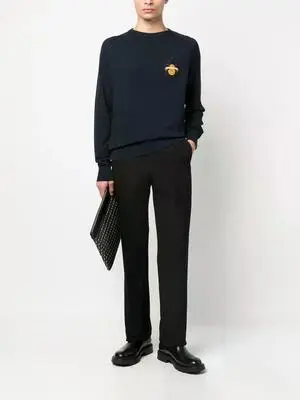 BILLIONAIRE Round-neck Cotton Jumper