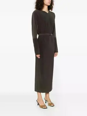 Norma Kamali Dolman Side-slit Gown
