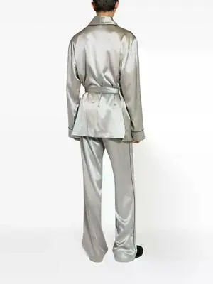 Dolce & Gabbana Drawstring Silk Trousers