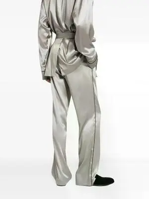 Dolce & Gabbana Drawstring Silk Trousers