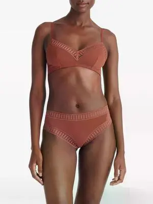 ERES Madeleine Graphic Triangle Bra - Brown