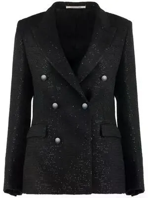 Tagliatore Sequined Double-breasted Blazer