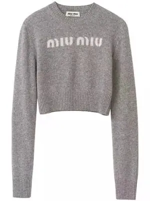Miu Miu Drop Shoulder Sweaters For Women