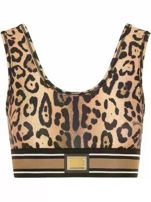 Dolce & Gabbana Leopard-print Crop Top