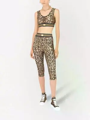 Dolce & Gabbana Leopard-print Crop Top