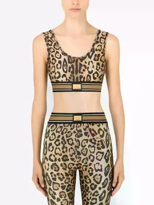 Dolce & Gabbana Leopard-print Crop Top