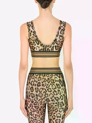 Dolce & Gabbana Leopard-print Crop Top