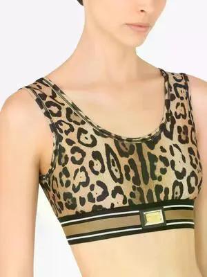 Dolce & Gabbana Leopard-print Crop Top