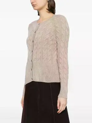 N.peal Myla Cable Cardigan