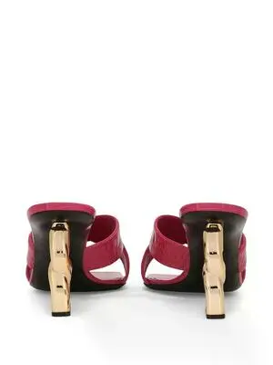 Dolce & Gabbana 75mm Embossed Crocodile Sandals