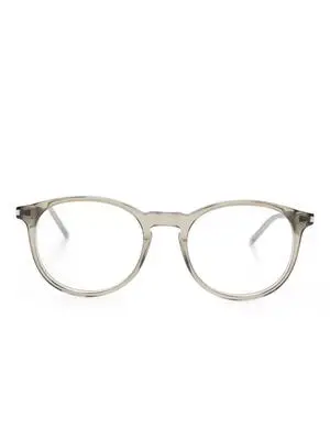 Saint Laurent Round-frame Glasses - Grey