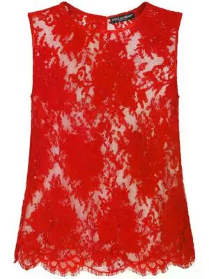 Dolce & Gabbana Scalloped Camis Tanks For Women