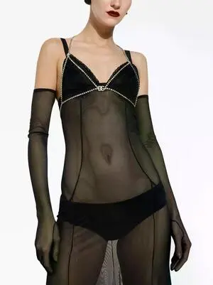 Dolce & Gabbana Semi-sheer Open-back Nightdress