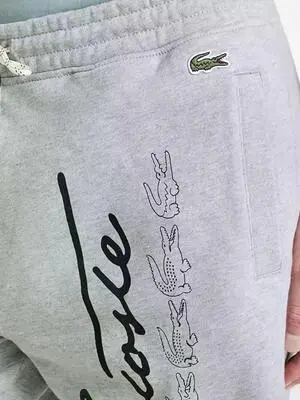 Lacoste Printed Heather Track Pants - Grey