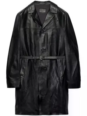 Prada Nappa Leather Coat