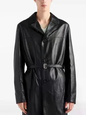 Prada Nappa Leather Coat