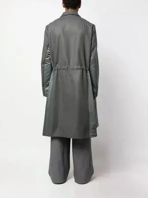 Sacai Drawstring Wool Trench Coat