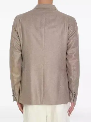 Tagliatore Silk Double-breasted Blazer - Neutrals