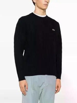 Lacoste Cable-knit Sweater - Blue