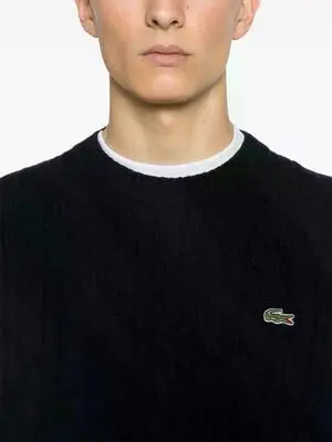 Lacoste Cable-knit Sweater - Blue