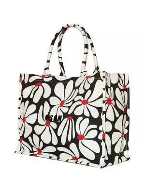 MSGM Floral-print Tote Bag