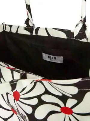 MSGM Floral-print Tote Bag
