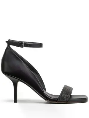Brunello Cucinelli Monili-trim Leather Sandals