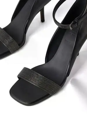 Brunello Cucinelli Monili-trim Leather Sandals