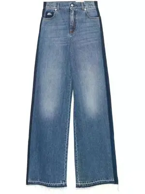 Alexander Mcqueen Logo Jeans For Women