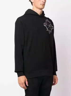 Philipp Plein Chrome Rhinestone-embellished Hoodie