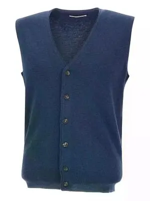 KANGRA Wool Sleeveless Cardigan