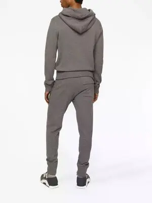 Dolce & Gabbana Wool-cashmere Hoodie With Logo Tag