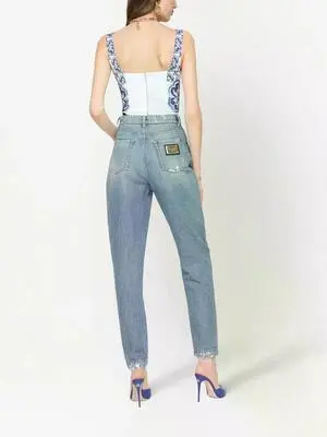 Dolce & Gabbana Mini Ripped Detail Jeans